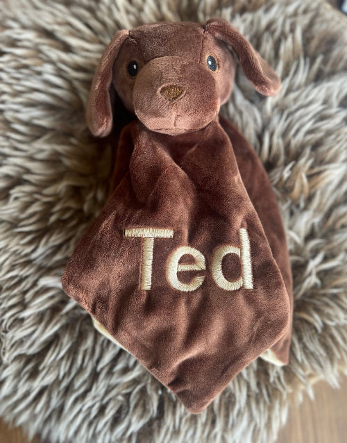 EMBRODERY BROWN CUDDLE LAB – Elvis Bätz